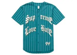 Supreme Love Hate Baseball Jersey