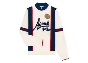Aimé Leon Dore Knit Long Sleeve Cycling Jersey - Cream