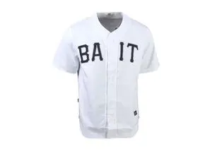 BAIT Sluggers Baseball Jersey - White/navy Blue