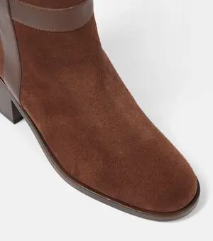 Clergerie Lyube 65 Shearling-lined Suede Knee-high Boots