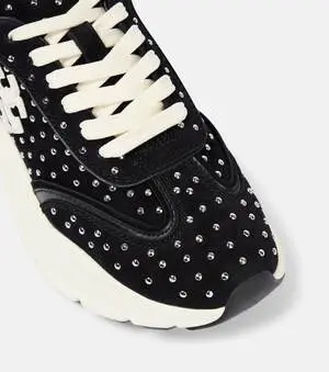 Tory Burch Good Luck Leather Sneakers