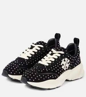 Tory Burch Good Luck Leather Sneakers