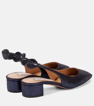 AQUAZZURA Very Bow 35 Slingback Pumps