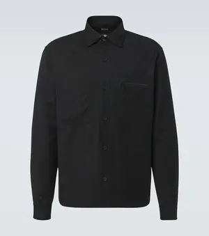 Zegna Technical Wool Overshirt - Black