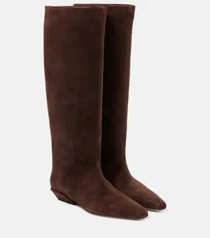 Paris Texas Bettina 25 Suede Knee-high Boots