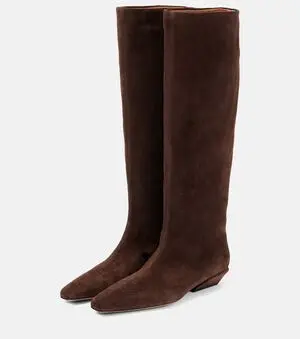 Paris Texas Bettina 25 Suede Knee-high Boots