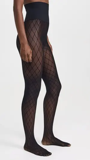 Commando Lattice Net Stockings