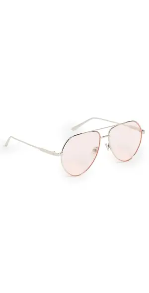 ELISA JOHNSON Sam Aviator Sunglasses - Silver