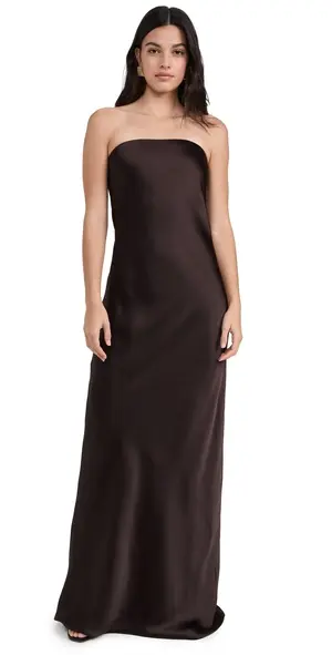 Norma Kamali Bias Strapless Gown