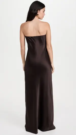 Norma Kamali Bias Strapless Gown