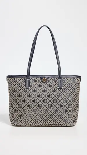 Tory Burch T Monogram Small Zip Tote