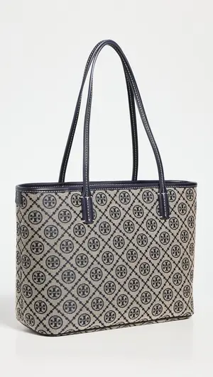 Tory Burch T Monogram Small Zip Tote