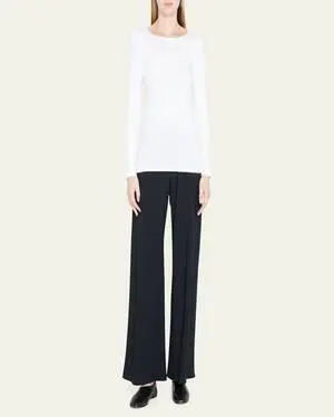 Majestic Filatures Soft Touch Long-sleeve Top - Black