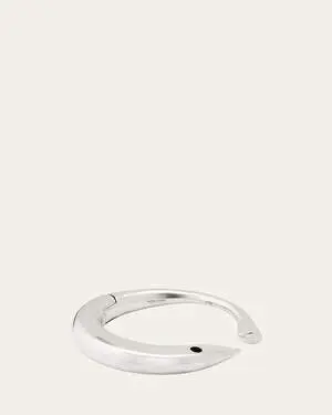Bottega Veneta Sterling Silver Hinge Bracelet - Argento
