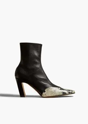 Khaite Nevada High Boots - Black/natural