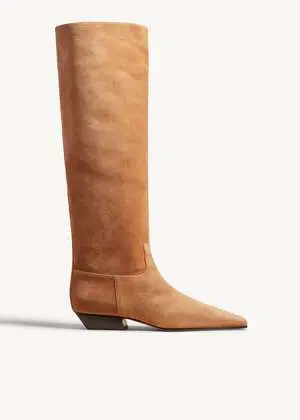 Khaite Marfa Knee-High Boots Camel
