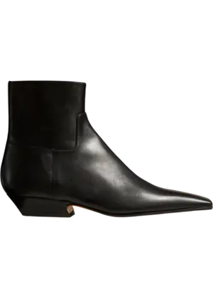Khaite Leather Marfa Boots - Black