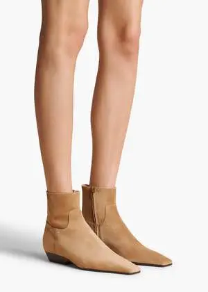 Khaite Leather Marfa Boots - Camel