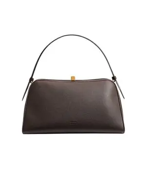Khaite Cate Top Handle Bag Dark Brown