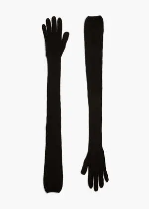 Khaite Longline Opera Knitted Gloves