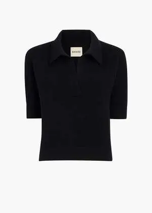 Khaite Shrunken Jo Cashmere Sweater - Black