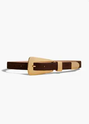 Khaite Lucca Calfskin Belt Coffee