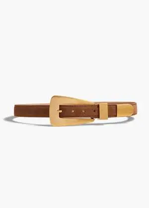 Khaite Lucca Calfskin Belt Mud