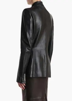 Khaite Samuel Leather Jacket - Black