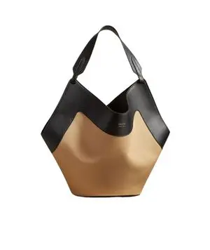 Khaite Khaite Medium Lotus Tote Black/honey