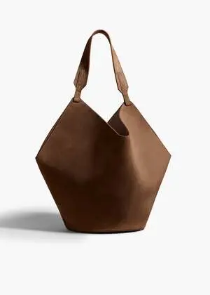 Rounded Leather Totes