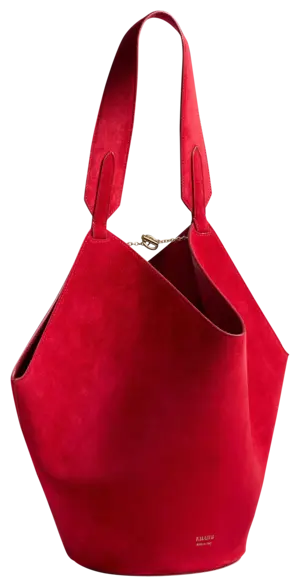 Khaite Khaite Medium Lotus Tote Ruby