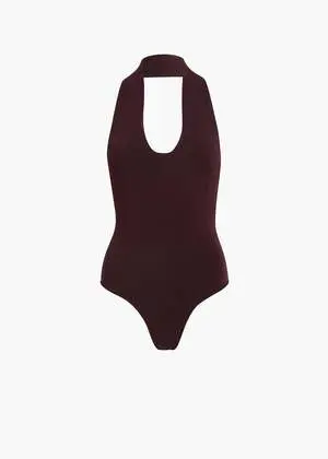 Khaite Toto Bodysuit Almandine