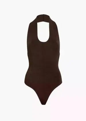 Khaite Toto Bodysuit Espresso