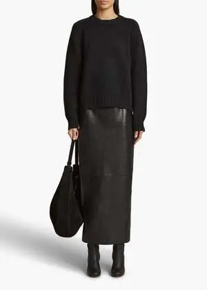 Khaite Mae Cashmere Pullover - Black