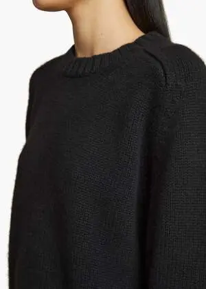 Khaite Mae Cashmere Pullover - Black