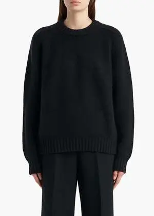 Khaite Mae Cashmere Pullover - Black