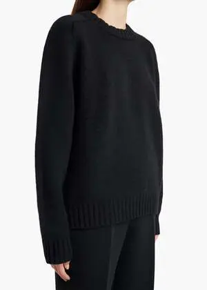 Khaite Mae Cashmere Pullover - Black