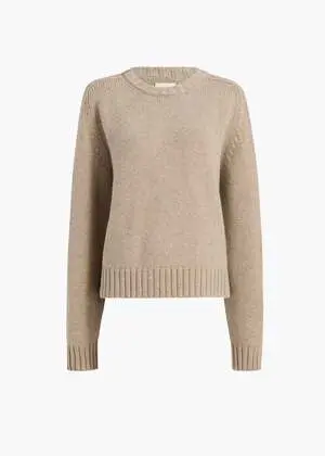 Khaite Mae Cashmere Pullover Light Clay