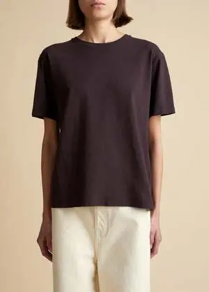 Khaite Khaite Mae T-Shirt Dark Brown