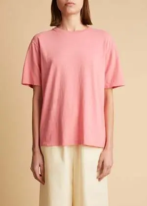 Khaite Khaite Mae T-Shirt Deep Pink