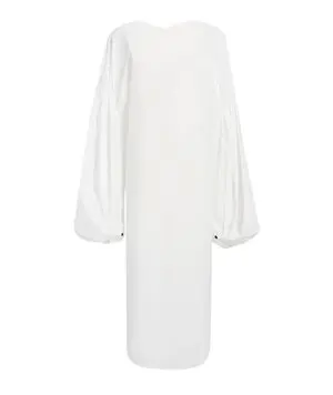 Khaite Zelma Silk Dress - White