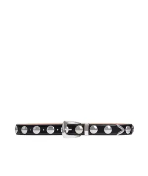 Khaite Benny Studded Belt - Black