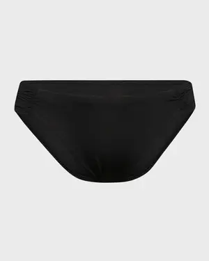 SUNSHINE 79 Gypset Shirred-side Bikini Bottoms Black