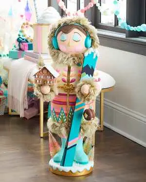 Glitterville Here We Come A Waffling Beba Nutcracker Christmas Display - One-color