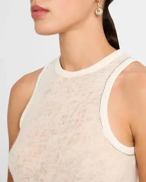 Cout De La Liberte Ruth Wool Knit Tank Top