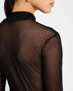 Cout De La Liberte Ayla Metallic Dot Top