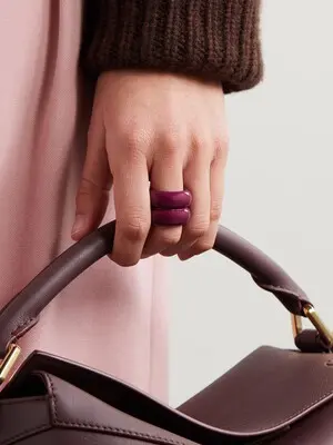 UNCOMMON MATTERS Breve Coated-wood Ring