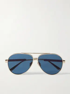 Dior Diorcannage A1u Aviator Sunglasses - Gold