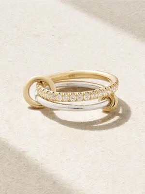 SPINELLI KILCOLLIN Emi Set Of Two Diamond Rings - Gold