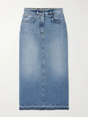 FORTELA Denim Midi Skirt